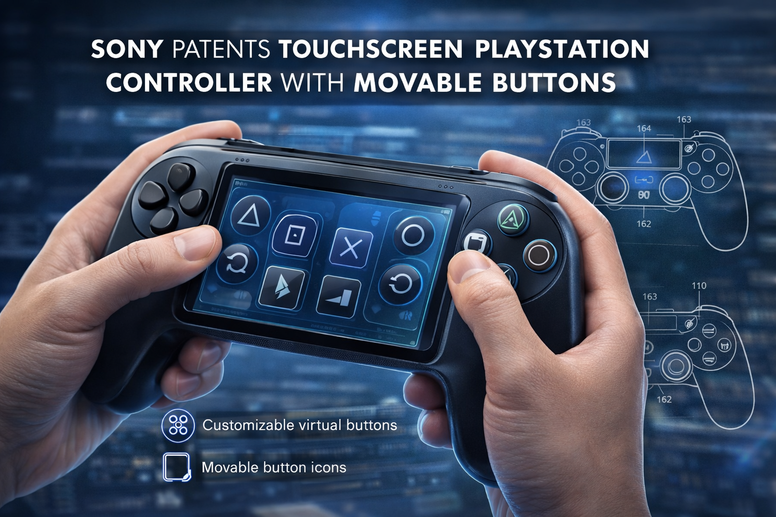 Sony Patents Touchscreen PlayStation Controller With Movable Buttons ...